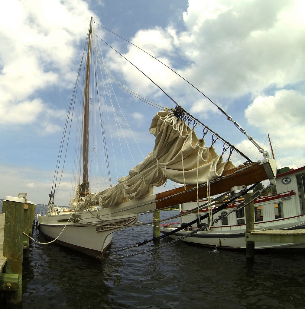 Skipjack boats on the Chesapeake Bay in Talbot County